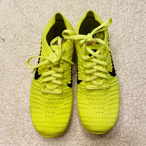 Nike | Shoes | Nike Free Rn Flyknit Neon Yellow Running Shoe | Poshmark